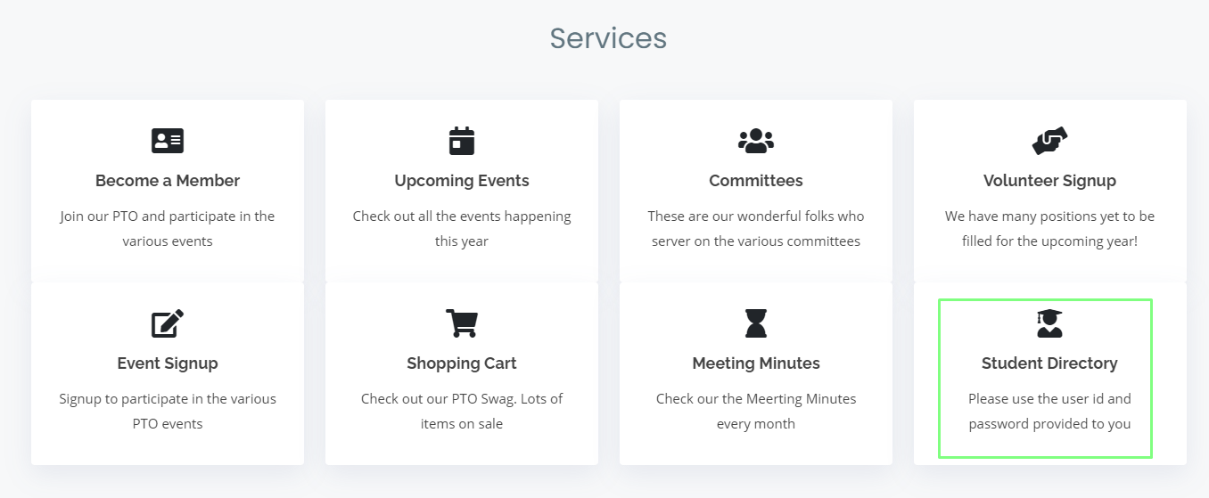 Student Directory - RunPTO