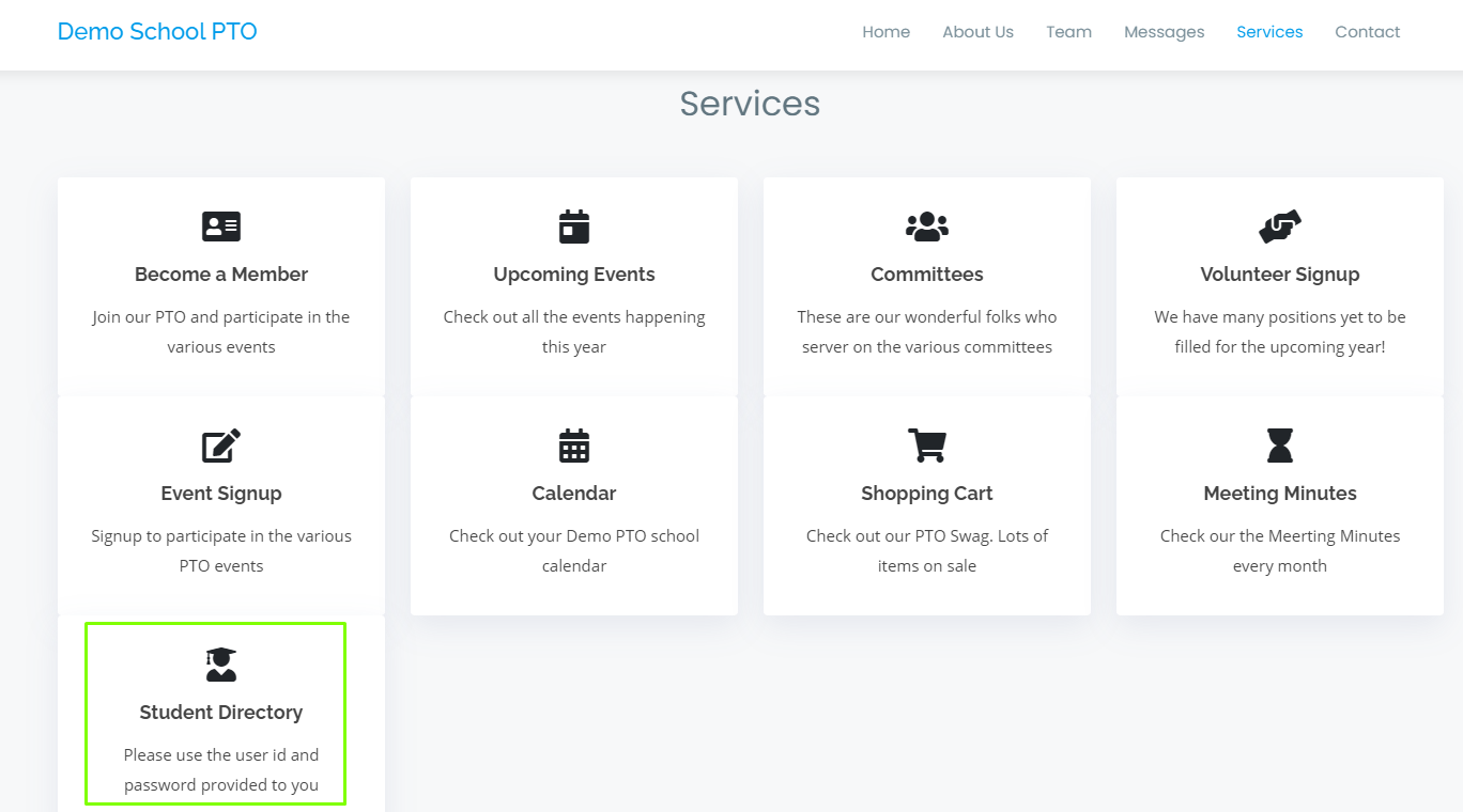 Student Directory Checklist - RunPTO