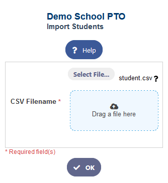 Import Student Data - RunPTO