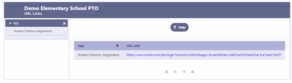 New Student Directory Registration - RunPTO